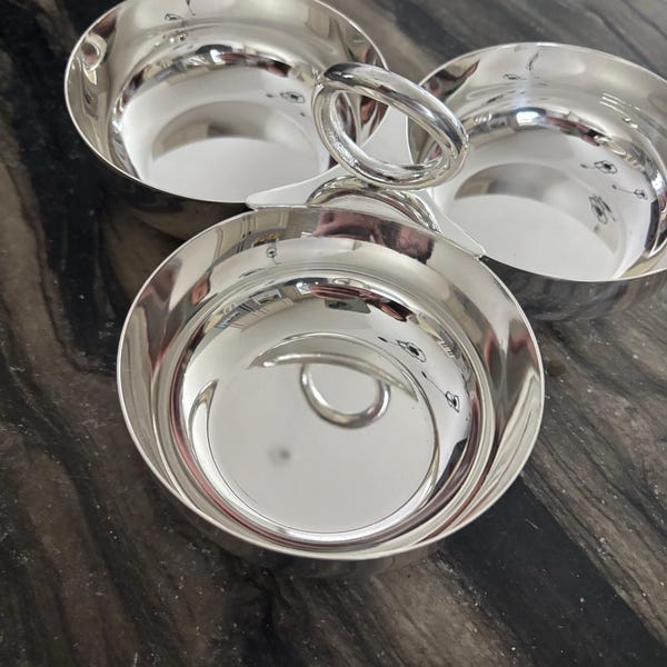 Classic 999k Silver Rectangular Serving Tray, Luxurious Table Accessuar ...