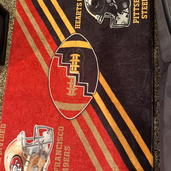 Custom Football House Divided Hearts United Door Hanger, Football Round ...