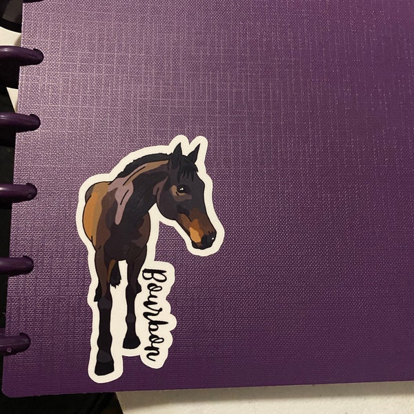 Custom Horse Sticker Waterproof Vsco Laptop Water Bottle Sticker Photo ...