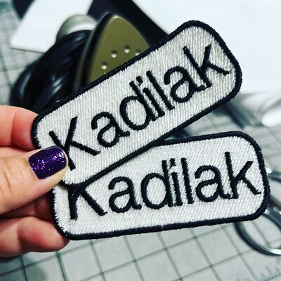 Blank Name Patches FSL Machine Embroidery Design, 3 Sizes, Stitch ...