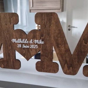 Personalized Engraved Wood Letter Guest Book Alternative/ Wedding Sign ...