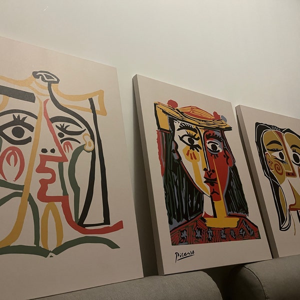 Picasso Set of 3 Prints, Picasso Printable Download, Abstract Art Print ...