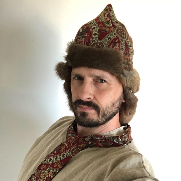 Wool Kolpak Hat, High Cap With a Slit Fur, 17th Century Poland, Hungary ...