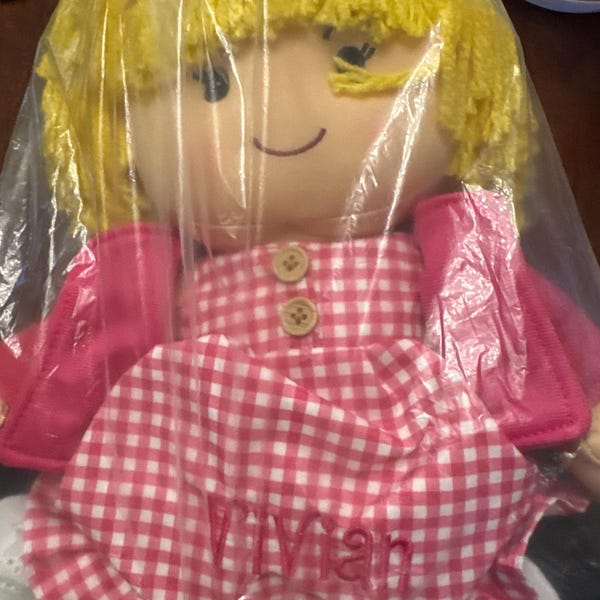 Personalized Cuddle Time Rag Dolls - Ages 3+ Soft Doll for Kids - Plush ...