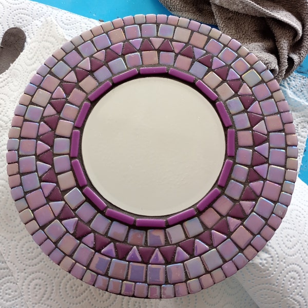 20cm Teal Mirror Mosaic Kit Make Your Own Mosaic DIY Craft Kit Gift ...