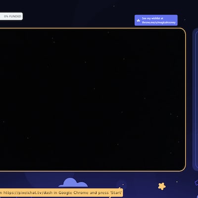 Starlight Animated Twitch Pack Starry Night Sky Moon Cozy Streamer ...