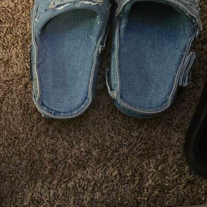 Custom Denim Blue Jean Slides, Comfy Slides, Slippers, Trendy Shoes ...