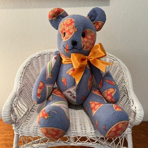 Memory Bear 15 Inches Tall Made From Your Loved One's - Etsy
