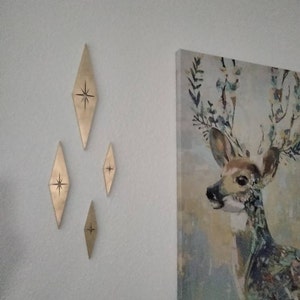 Mid Century Modern Atomic Dog With Set of 4 Eames Style - Etsy