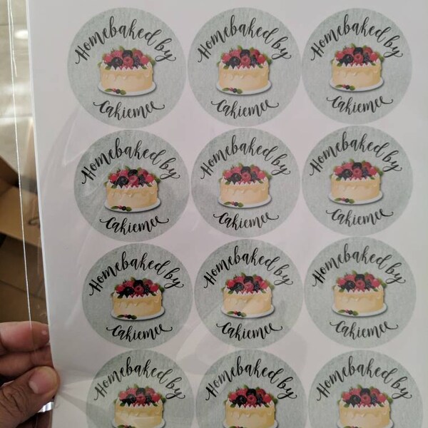 Bakery Box Sticker, Personalized Baking Sticker, Baking Sticker, Baking ...