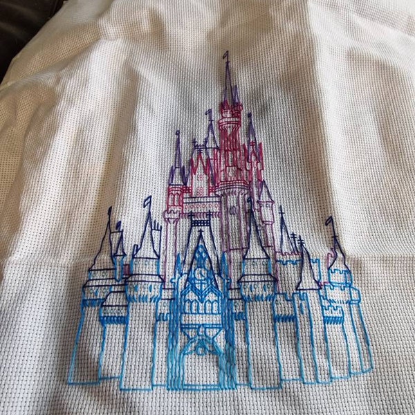 Magic Princess Castle Cross Stitch, TWO Patterns/color Variations ...