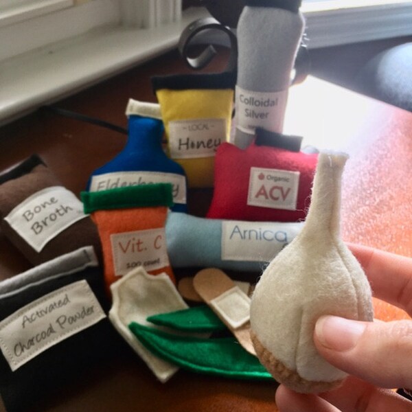 Digital PATTERN, Felt Pretend Play Dr Set, Holistic Doctor, Childrens ...