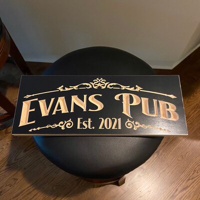 Custom Bar Sign Custom Pub Sign Craft Beer Sign Personalized Pub Sign ...