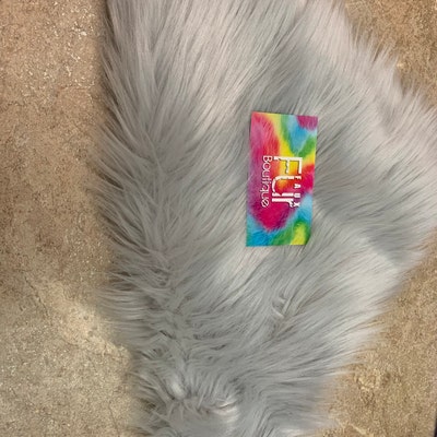 Platinum Silver Faux Fur 2 Pile Silver Fur Fabric Gray - Etsy