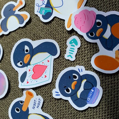 Pingu Sticker Pack Original Fanart - Etsy UK