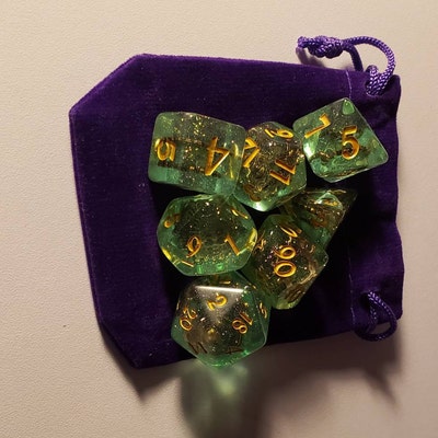 Sunken Artifact Dice, Steampunk Dice Set With Gear Inclusions, With Cog ...