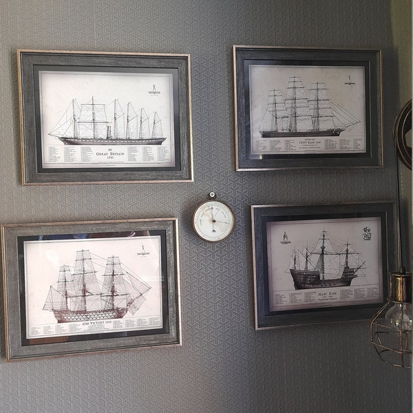 HMS Victory Profile - Artist Signed Print - Etsy