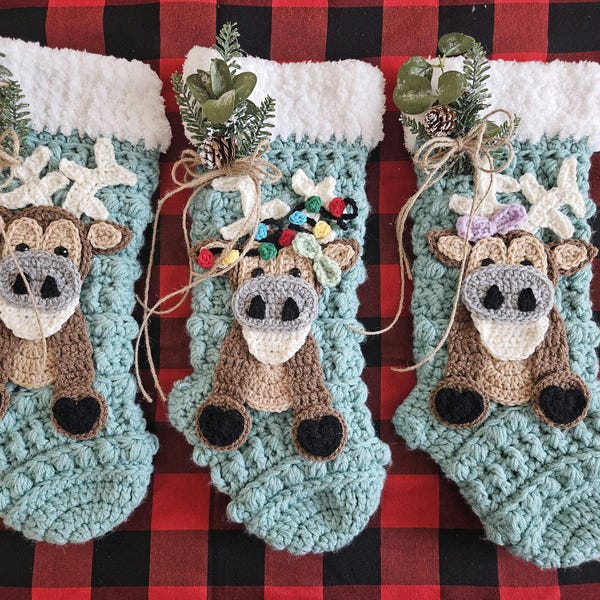 Crochet Pattern - INSTANT PDF DOWNLOAD - Crochet Stocking Pattern ...