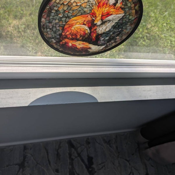 Werewolf Stained Glass Window Cling Werewolf Window Film Werewolf ...