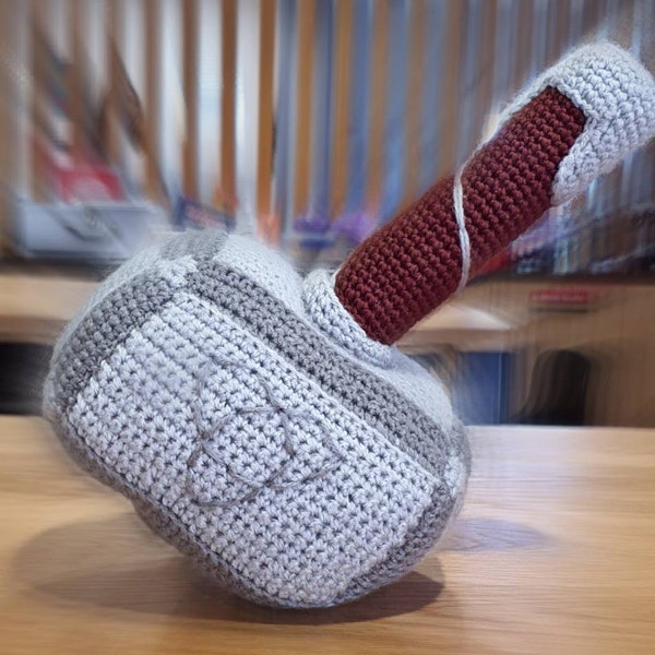 PATTERN: Crochet Hammer of Thor (PDF File), Amigurumi Tutorial Hammer ...