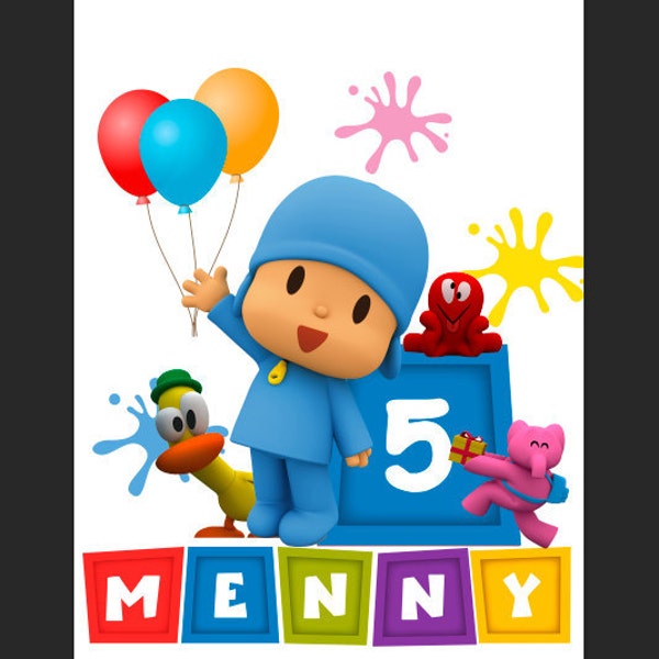 Pocoyo Clipart Png, Pocoyo Svg Bundle, Pocoyo. Birthday Party, Pocoyo ...