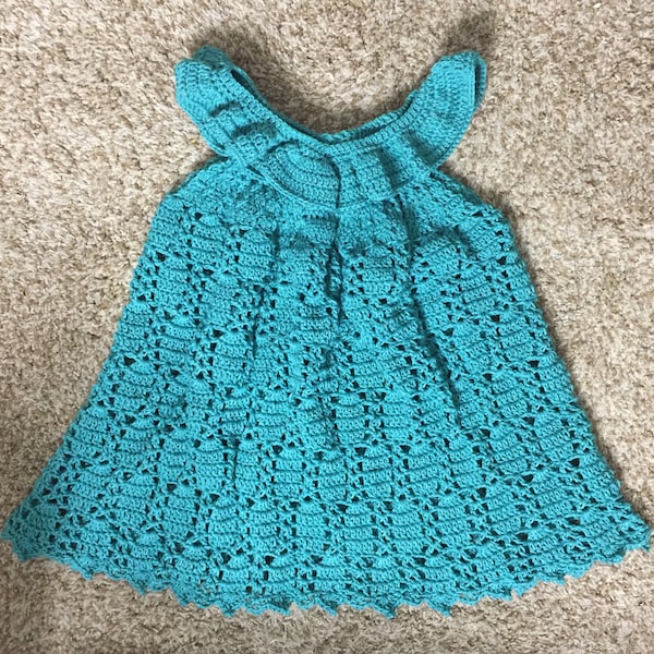 Crochet Dress PATTERN - Truffle Ruffle Dress (sizes up to 10 Years ...