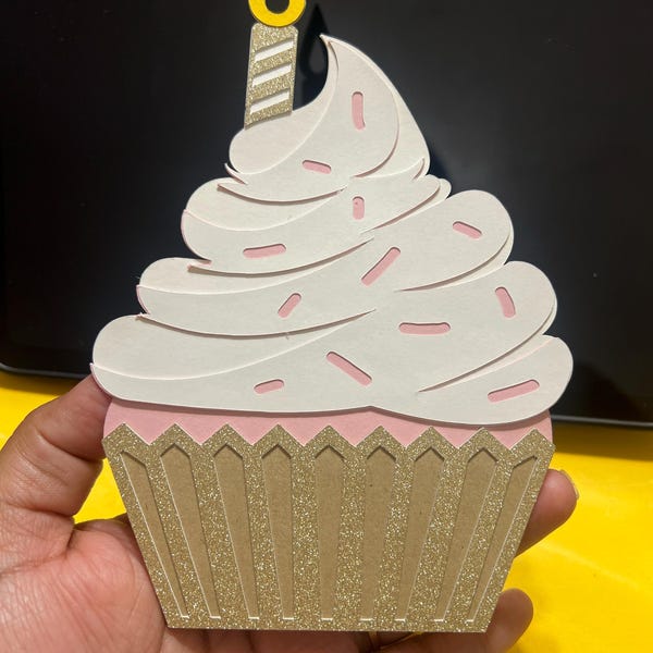 Cupcake Money Holder Svg, Birthday Money Holder Svg, DIY Birthday Card ...