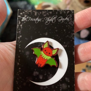 Cute Little Black Bat Small Hard Enamel Pin 1.25 Across and .5 Tall ...