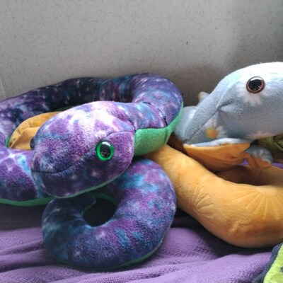 Danger Noodle Plushie PDF Sewing Pattern/ Cobra, Python, Two Head Snake ...