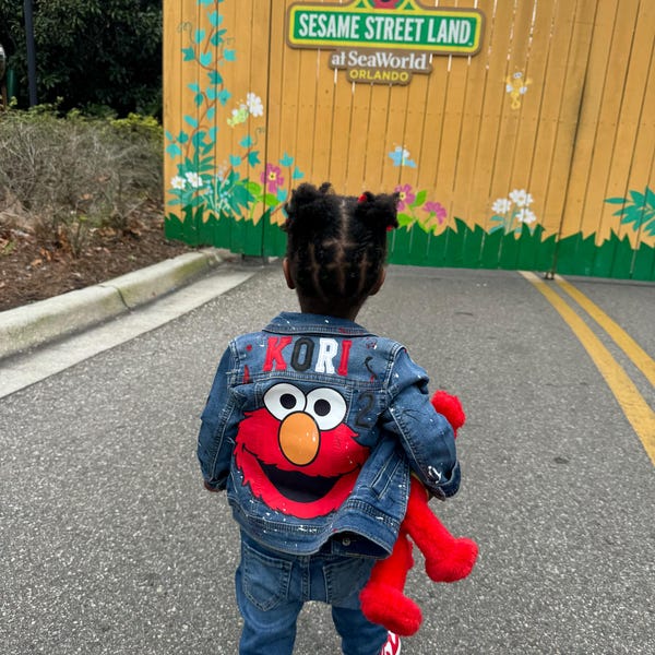 Elmo Sesame Street Jacket, Custom Elmo Jacket Elmo Matching Shirts ...
