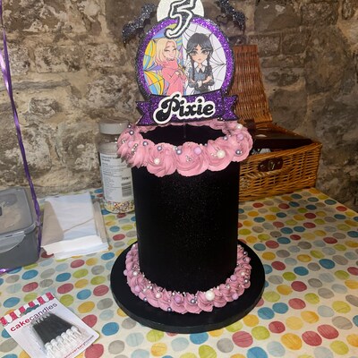 Wednesday Enid Personalised Cake Topper Birthday Custom Adams Family ...