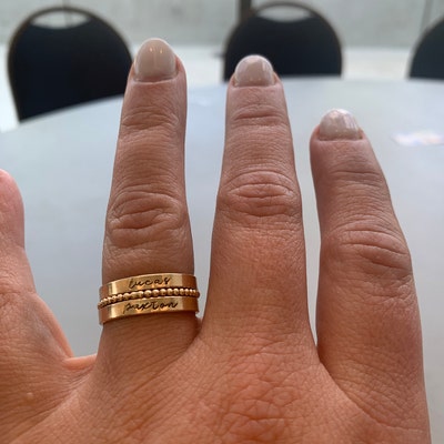 Script Name Ring Sterling Silver Personalized Rings - Etsy