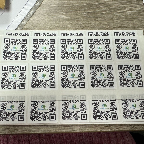 48x Round 45mm 2 Sheets QR Code 'scan Me to Follow Me' personalised ...
