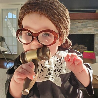 Ruth Bader Ginsburg Wig Hair RBG Wig Crochet Hair Old Lady Hair Baby, Toddler, Kids , Adult ...