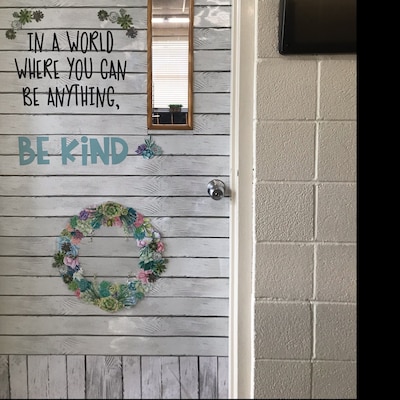 Be Kind Wall Decal Be Kind Decal Be Kind Wall Decor Kindness Wall Decal ...