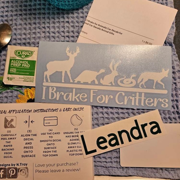 I Brake for Critters| I Brake for Animals| People Ehh| Car Decals for ...