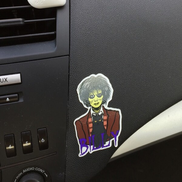 Billy Butcherson and Binx Sticker, Hocus Pocus, Halloween, 90s, Black ...