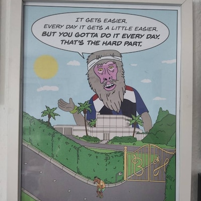Bojack Horseman Poster Hockney Pool Vintage Art Painting Gift for Fans ...