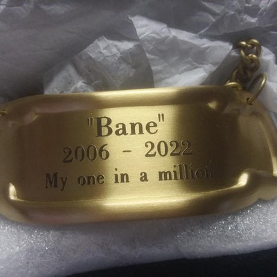 Name Tags With Custom Engraving for Urns 3 Color Options - Etsy