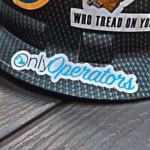 Only Blue Collar Hard Hat Sticker Decal Tradesman Dad Gift - Etsy