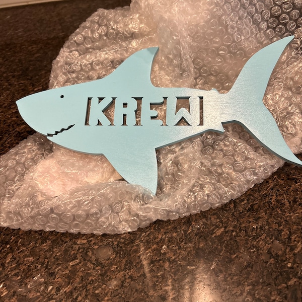 Shark Sign - Kids Name Sign - Shark - Kids Room - Playroom Sign ...