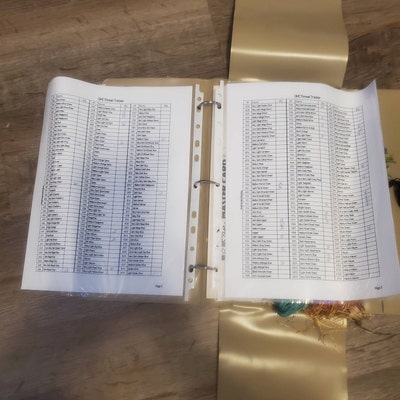 DMC Floss Embroidery Organization System DMC Thread Charts PDF Instant ...