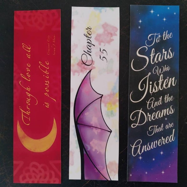 Shatter Me / Unravel Me / Ignite Me Bookmark - Etsy