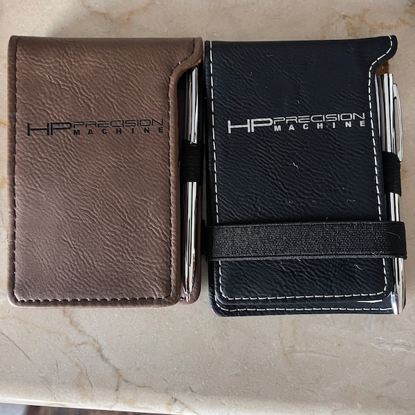 Personalized Mini Notepad With Pen Custom 3 1/4" X 4 3/4" Rawhide ...