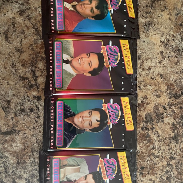 4 Packs of Elvis - the Cards of His Life - Series 2 Vintage Trading ...