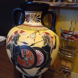 Trojan War Battle Amphora Vase Pottery Ancient Greek Mythology Homer - Etsy
