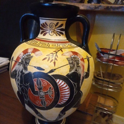 Trojan War Battle Amphora Vase Pottery Ancient Greek Mythology Homer - Etsy