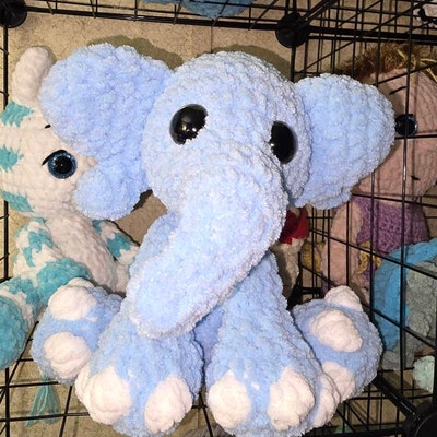 LOW-SEW Crochet Pattern: Enzo the Elephant - Etsy