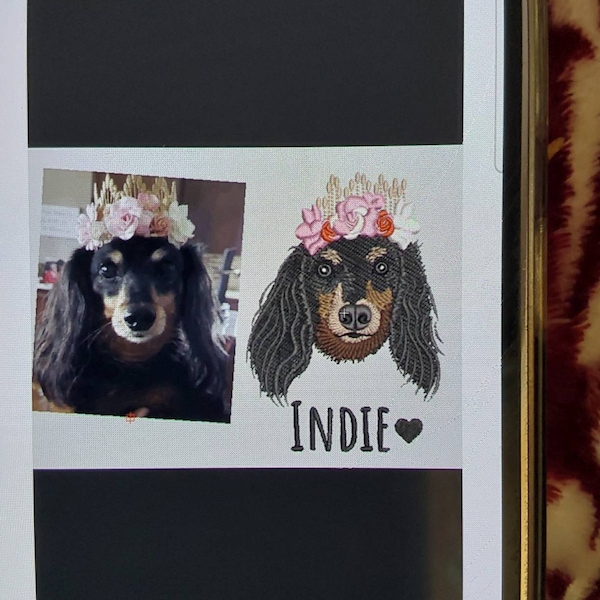 Custom EMBROIDERED Pet HOODIE, Custom Dog Portrait, Custom Dog Portrait ...