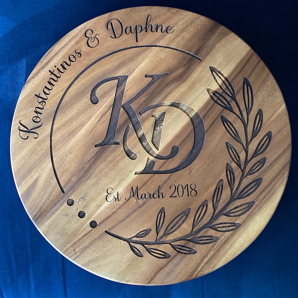 Personalized Lazy Susan - Family Blessing - Etsy
